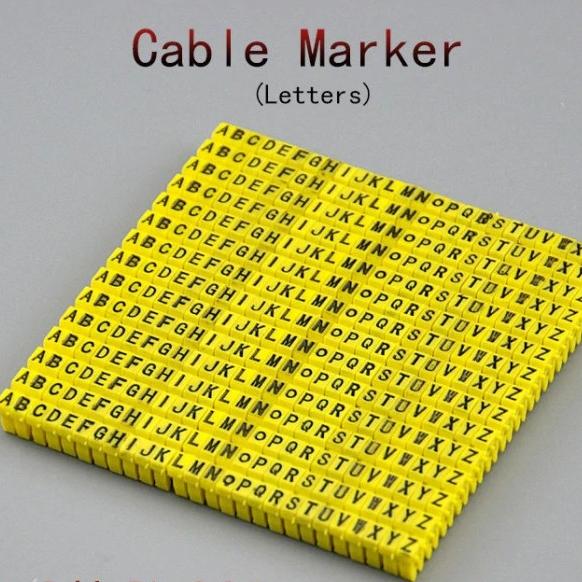 Jual Kabel Marker/Cable Marker Letter A-Z 2.5MM @26Tablet/Pack - Kab ...