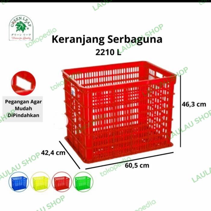 Jual BOX CONTAINER GREEN LEAF 2210 L / KERANJANG INDUSTRI UNTUK SPARE ...