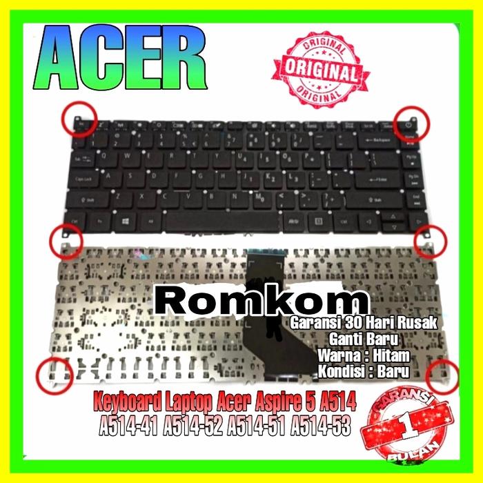 Promo Keyboard Acer Aspire 5 A514 A514-41 A514-52 A514-51 A514-53 A514-52G - Jakarta Barat ...