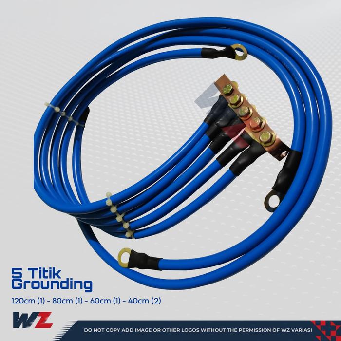 Jual Ground Wire Kit Kabel Grounding massa Mobil 12mm 5 titik - Jakarta ...
