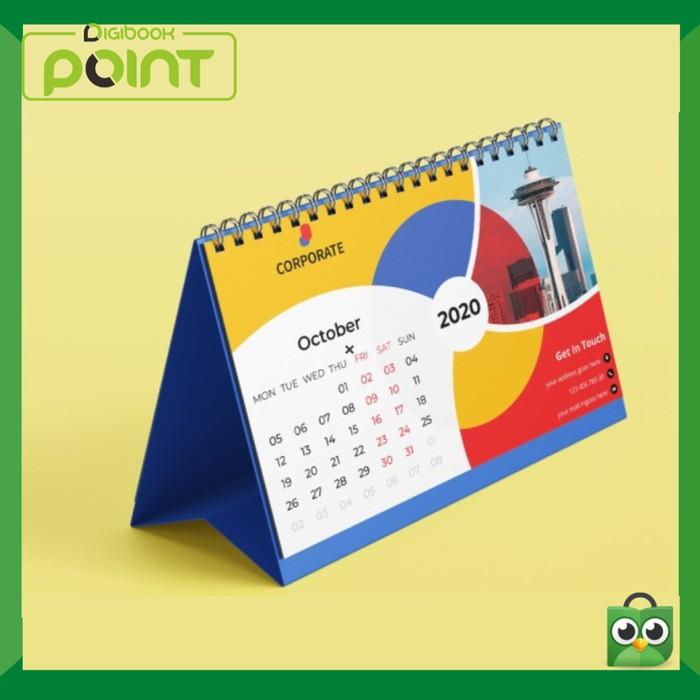 Jual Custom Kalender Duduk Penyangga Linen 2024 Isi 7 Lembar 1 Muka ...