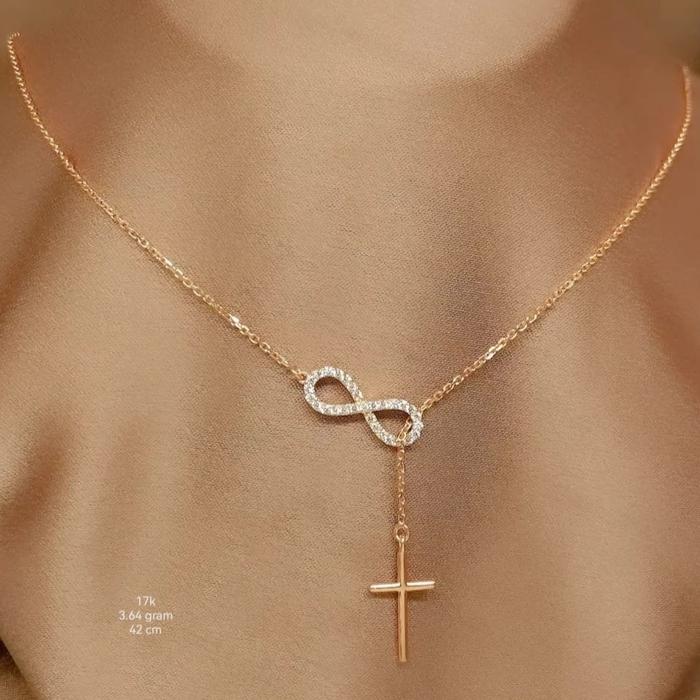 Jual Kalung emas 75 infinity salib - Kota Surabaya - BJrejeki | Tokopedia