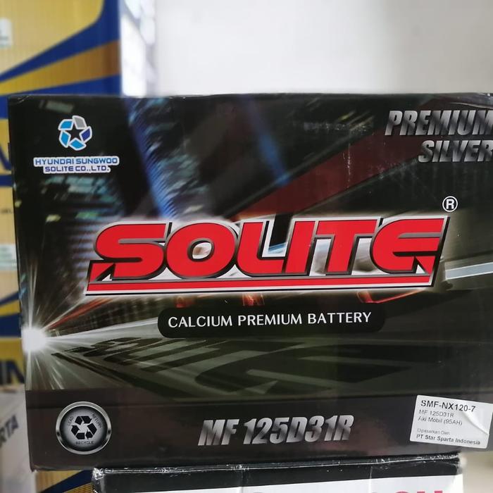 Jual AKI KERING 95AH SOLITE 125D31R ACCU ORIGINAL 12V / 95 AMPER ...