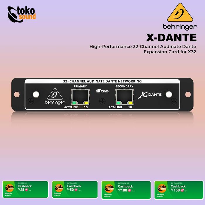 Jual Behringer X-DANTE X DANTE - Expansion Card Digital Mixer - Jakarta Barat - Tokosound ...