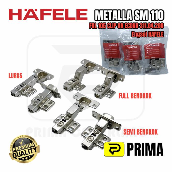 Jual Engsel Sendok HAFELE LURUS METALLA Slow motion Soft closing ORI ...