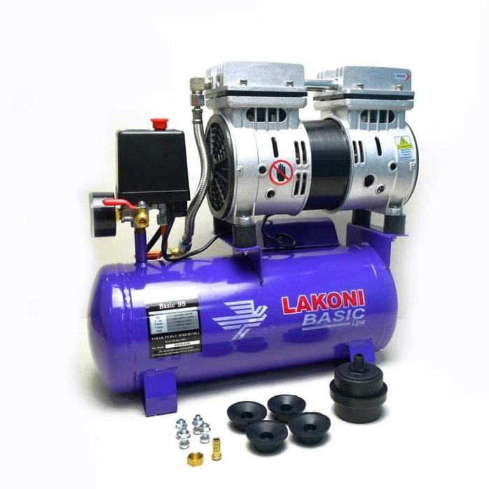 Jual Kompresor Angin Oilless Lakoni Basic 9S Compressor Silent 0,75hp ...