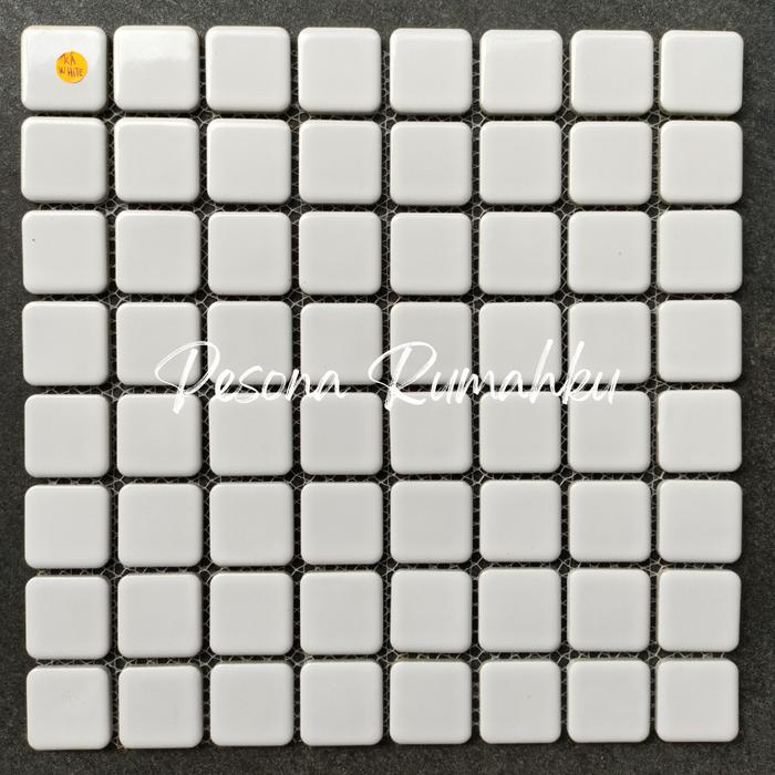 Jual Mosaic Mass Type KA WHITE - Keramik Kolam Renang Putih - Kota ...