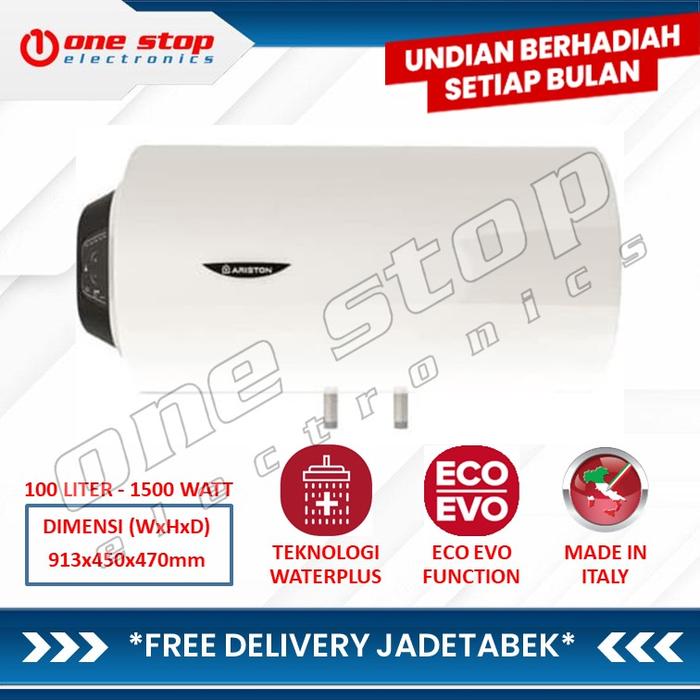 Promo ARISTON PRO1 ECO 100 H / PRO 1 ECO 100 H Water Heater 100 L 1500 Watt Cicil 0% 3x ...