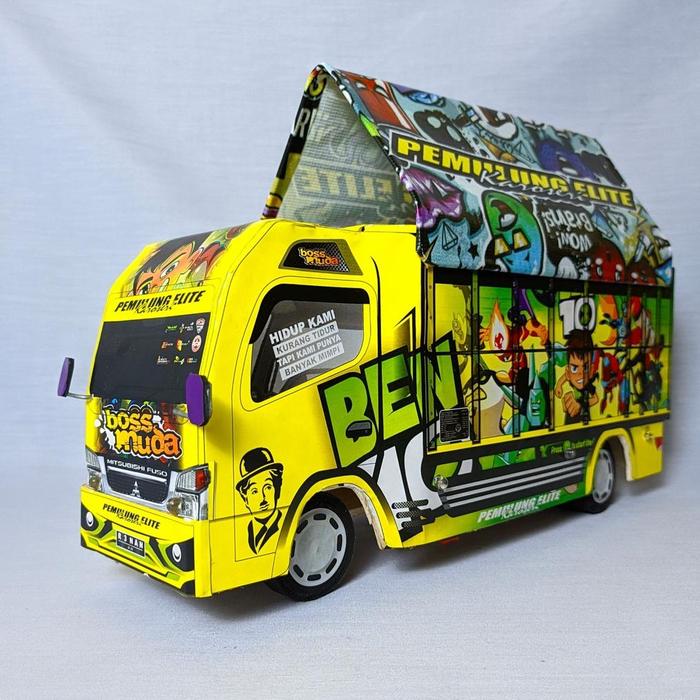 Jual MINIATUR TRUK OLENG LAMPU TEAL BISA BELOK MAINAN ANAK INDO ukuran ...
