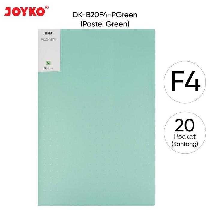 Jual Document Keeper Clear Holder Map File / Folder JOYKO DK F4 Pastel ...