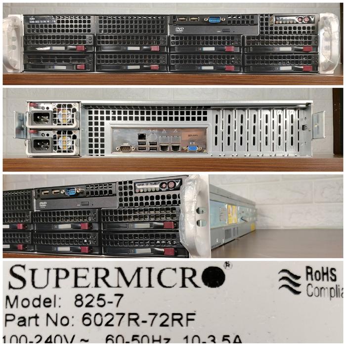 Jual SERVER MURAH DOUBLE PROCESSOR SUPERMICRO TIPE 825 -7 6027R-72RF ...