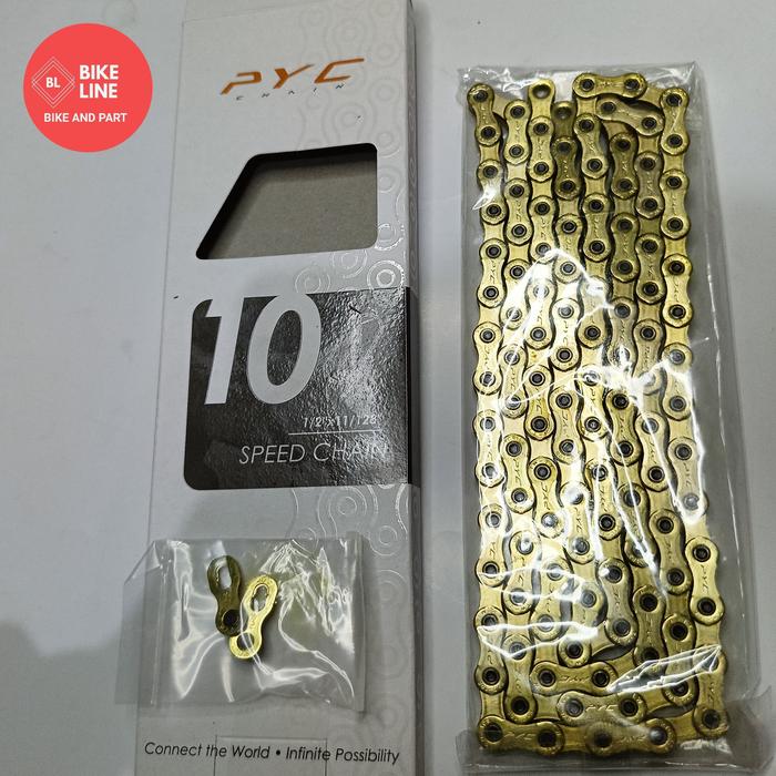 Jual Chain Rantai Sepeda PYC Chain P1003 10 Speed Gold - Kota Surakarta ...