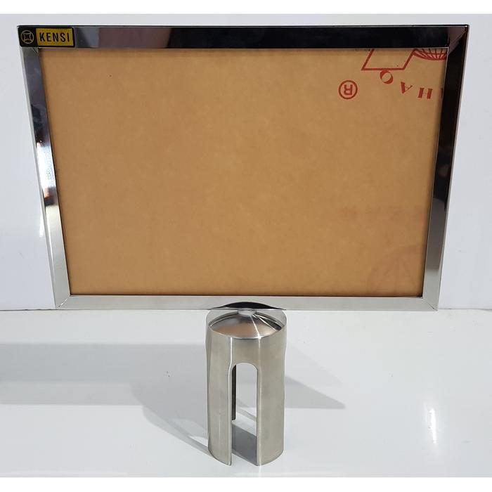 Jual Sign frame A3 Landscape Signage poster papan tiang antrian ...