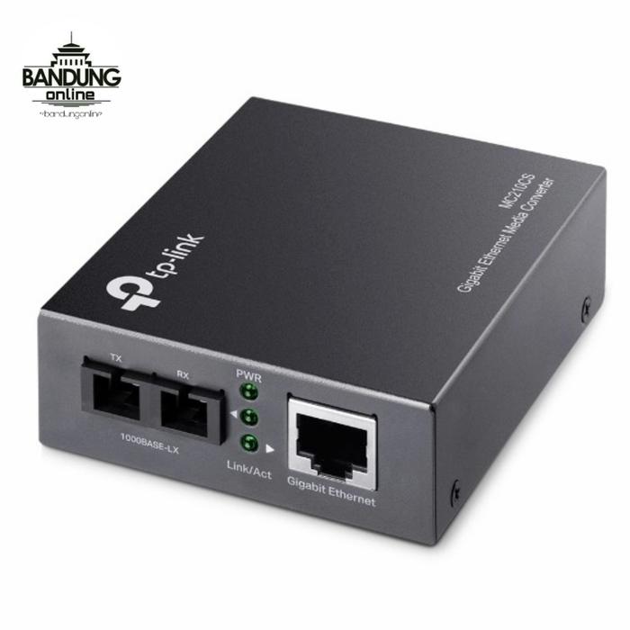 Jual TP-Link MC210CS Gigabit Single Mode Media Converter FO SC To LAN RJ45 - Kota Bandung ...