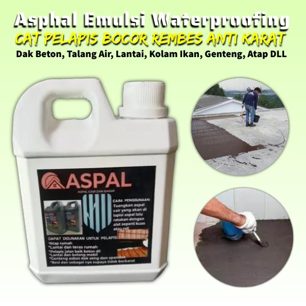 Jual Aspal Cair Waterproof Cat Sealant Anti Bocor Lantai Atap Dak Beton ...