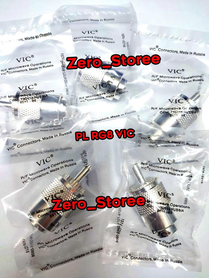 Jual Konektor RG8 PL Male VIC Conector RG-8 VIK PL-259 PL259 PL Laki ...