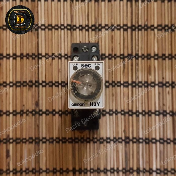 Jual Timer Omron H3Y-2 0 - 10 Second Include Socket 220 Vac Original ...