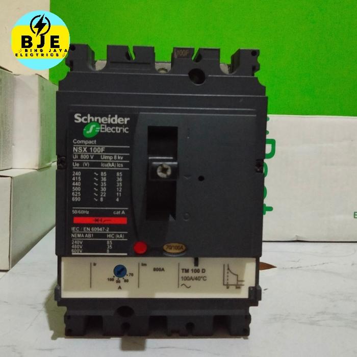 Jual mccb Schneider NSX100F 3P 100A Schneider original - Jakarta Pusat ...