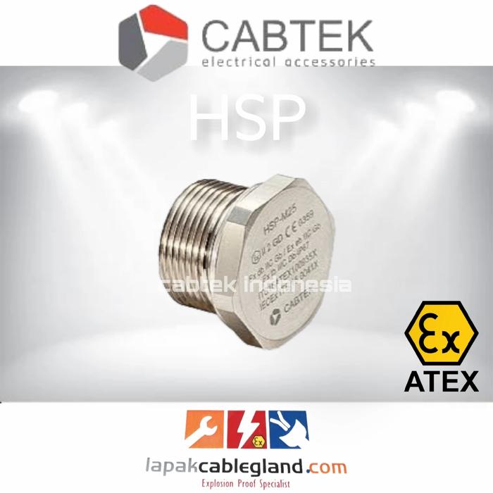 Jual Exproof Stopping Plug CABTEK HSP M20 Stainless Steel SS316 CMP hawke - Kota Depok ...