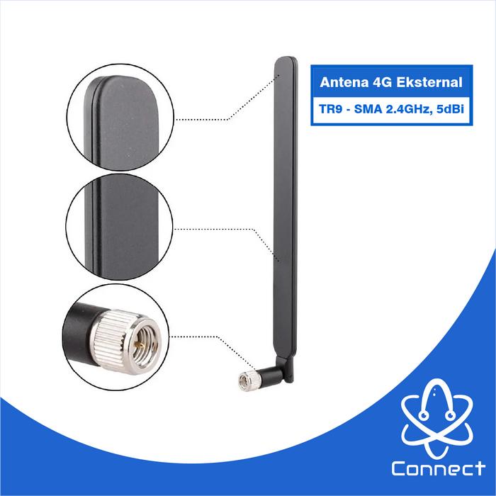 Jual Antena Router WiFi 4G Amplifier 2.4GHz 5dbi SMA Male - Hitam Orbit ...