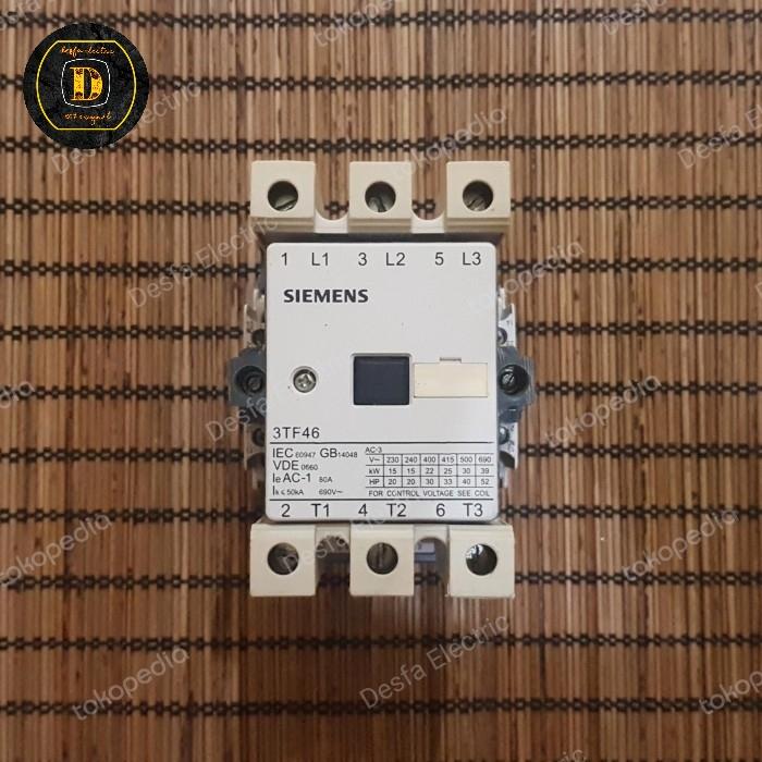 Jual Contactor Siemens 3TF46 80 Ampere 3 Phase 400 Vac Original Germany ...