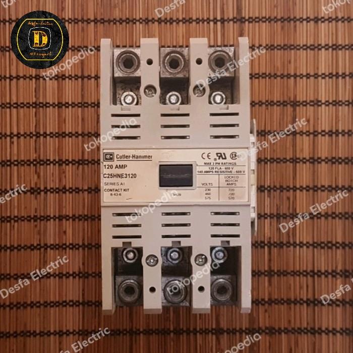 Jual Contactor Cutler-Hammer Series A1 C25HNE3120 3 Phase 110 Vac 120 ...
