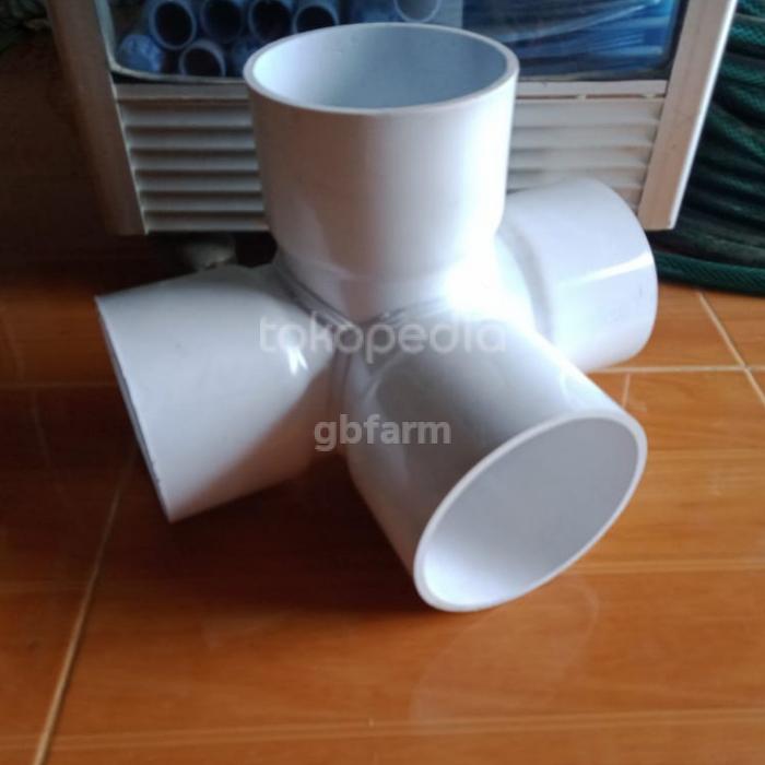 Jual Sambungan pipa 2 " inchi 4 arah way elbow tee Fitting Pipa PVC ...