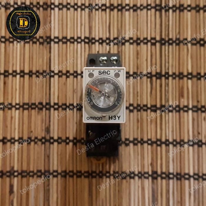 Jual Timer Omron H3Y-2 0 - 5 Second Include Socket 24 Vdc Original ...