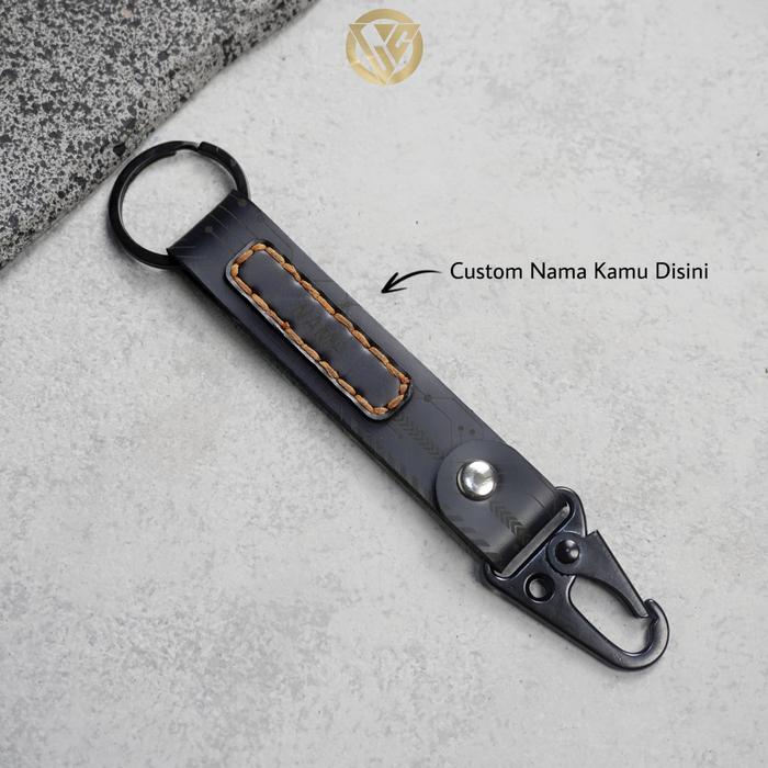 Jual Keychain Leather Grafir Custom Nama Cyber Series Gantungan Kunci ...