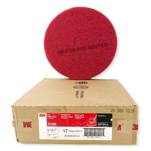 Jual PAD MERAH 17 INCH 3M DIAMETER 43 CM RED SPONGE PAD FOR FLOOR ...