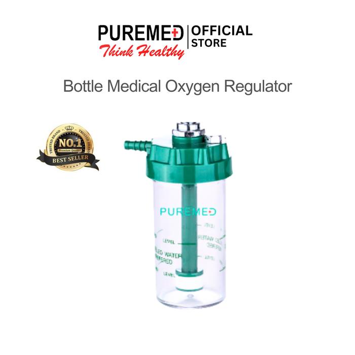 Jual Puremed Bottle Medical Oxygen Regulator / Botol Regulator Oksigen ...