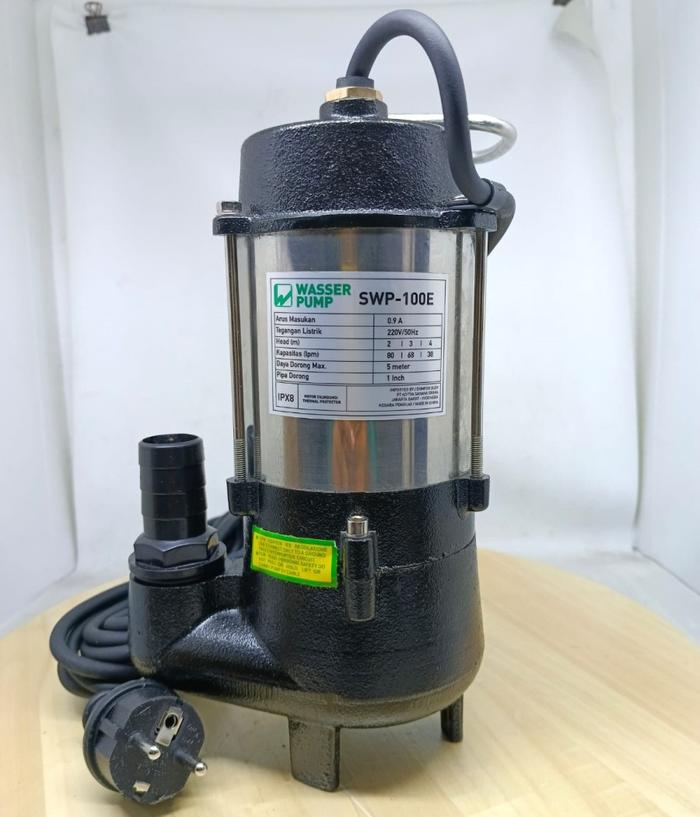Jual WASSER SWP 100 E pompa celup air kotor 1 INCH MANUAL 100 WATT ...