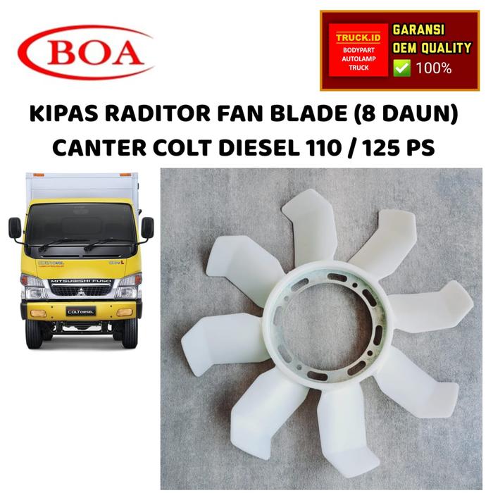 Jual KIPAS RADIATOR / FAN COOLING CANTER COLT 110 125 PS - 8 DAUN ...