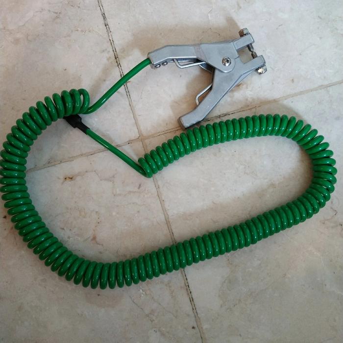 Jual 7 meter + 2 buah Clamp Tang jepitan grounding bonding Aluminium ...