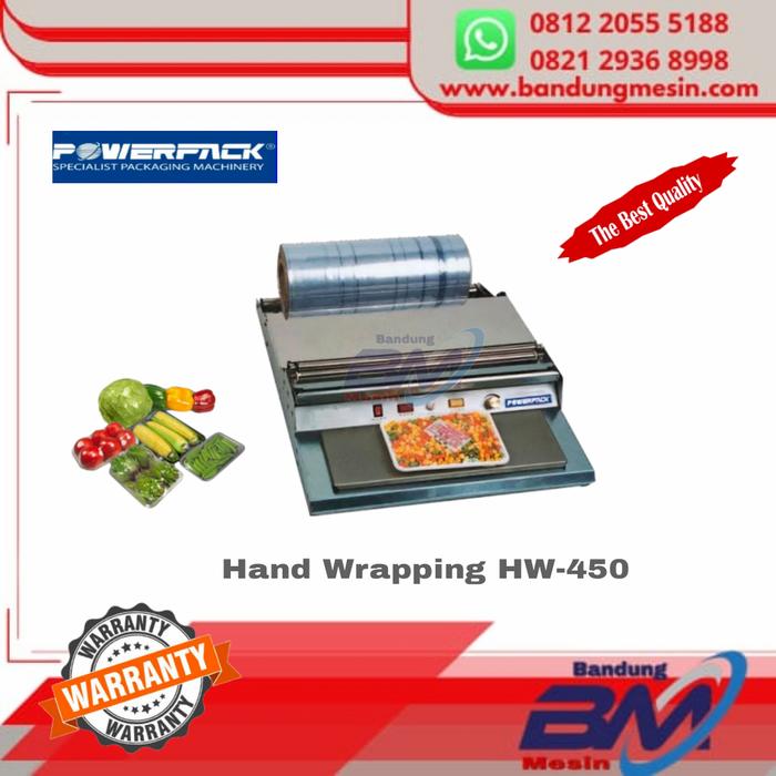 Jual Hand Wrapping Buah HW-450 Mesin Pembungkus Sayuran dan Makanan ...