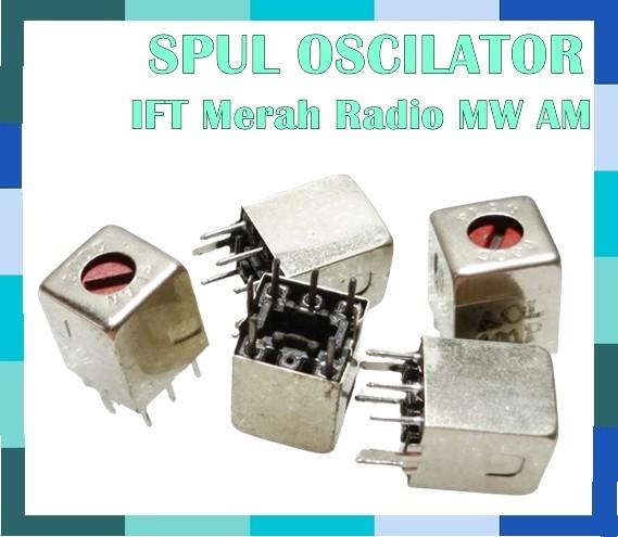 Jual IFT IF MF 455 KHz RADIO AM MW SPUL OSCILLATOR OSILATOR MERAH BESAR ...
