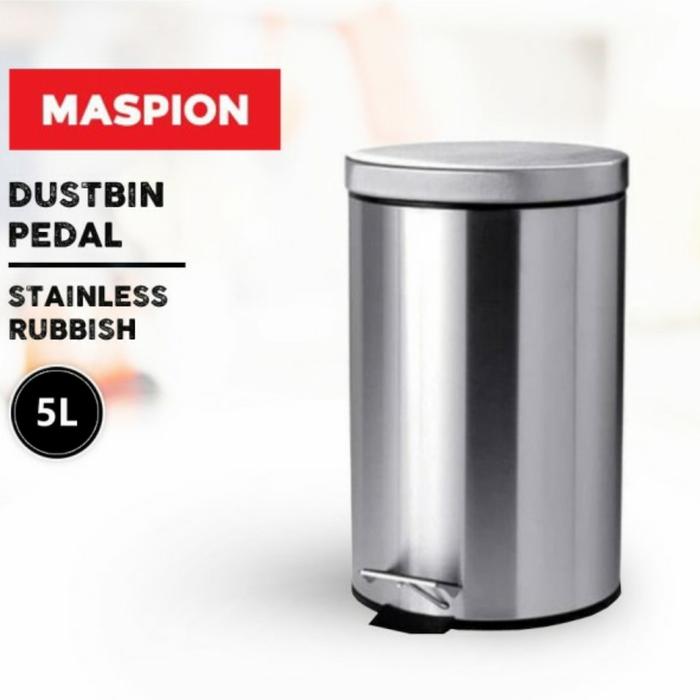 Jual Maspion Dustbin Pedal Tempat Tong Sampah Injak Stainless 5 Liter - Jakarta Selatan ...