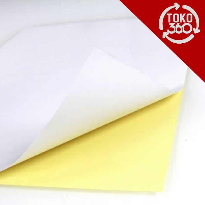 Jual Kertas Sticker Stiker F4 Printable bisa di print HVS Folio Doff ...