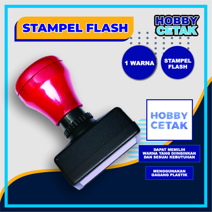 Jual Stempel Flash 1 Warna Custom Desain 1 Warna - Kota Bandung - Hobby ...