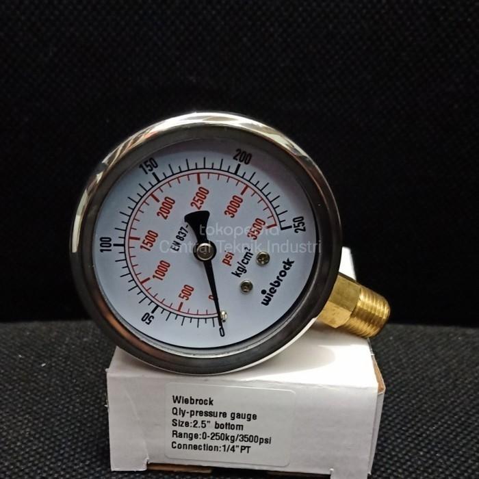 Jual Manometer Pressure gauge Stainless Raket/ 150psi/ 10Bar / 21/2 ...