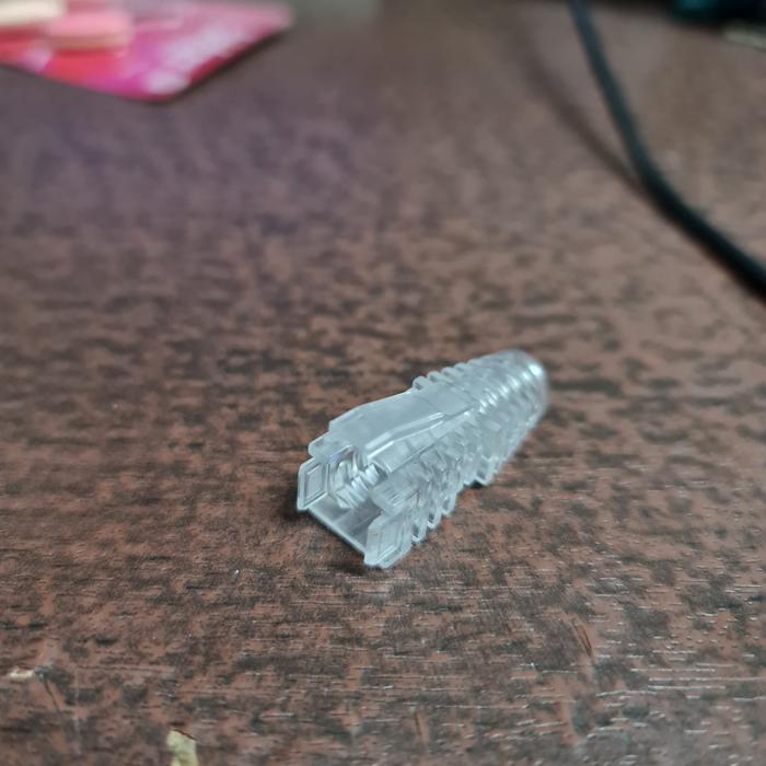 Jual AMP plug boot cat6A transparant ORIGINAL Commscope plug Boot cat ...