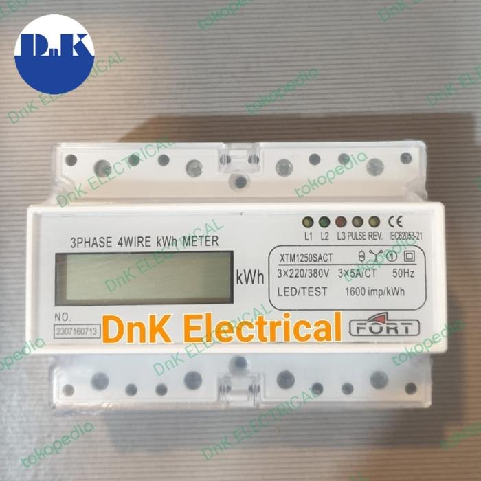 Jual KWH Meter 3 Phase Merk Fort XTM1250SACT Digital via CT - Jakarta ...