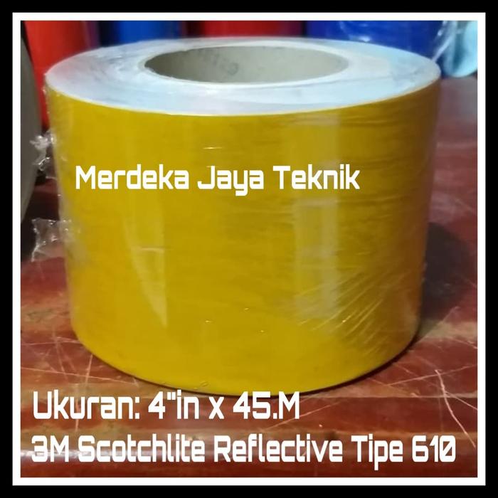 Jual 3M Scotchlite Reflective Stiker 610 Ukuran 4"inchi x 45M Warna Kuning - Jakarta Barat ...