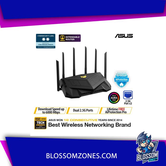 Promo ASUS TUF AX6000 DUAL BAND WIFI 6 GAMING ROUTER WITH AIMESH Cicil ...