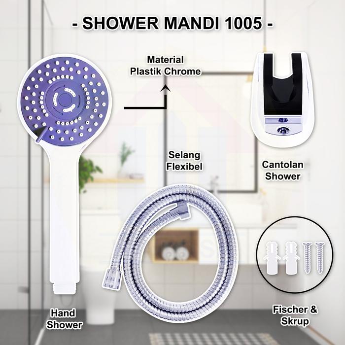 Jual SHOWER MANDI 1005 - HAND SHOWER SET - SHOWER KAMAR MANDI - Kota ...