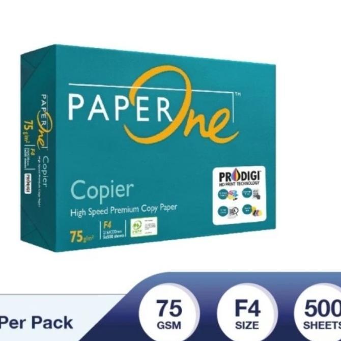 Jual KERTAS | KERTAS HVS PAPER ONE F4 (FOLIO) 75 GRAM HARGA SATU RIM ...