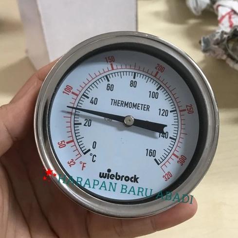 Jual Thermometer Gauge Stainless Model Payung 4" inch 160°C ( Derajat ...