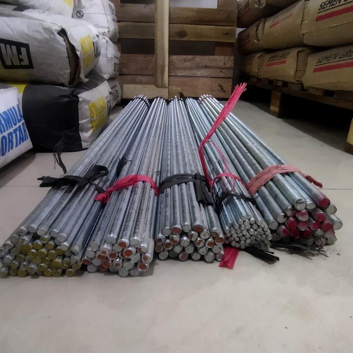 Jual Long Drat As Drat M10 / 10 MM - 1 Meter Galvanis Putih Baud Baut ...