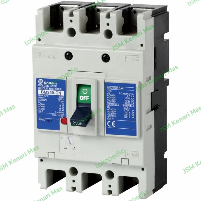 Jual MCCB BM250-CN 3P 250A (380V 22Ka,220V 30Ka) Shihlin - Jakarta Pusat - JSM Kenari Mas ...