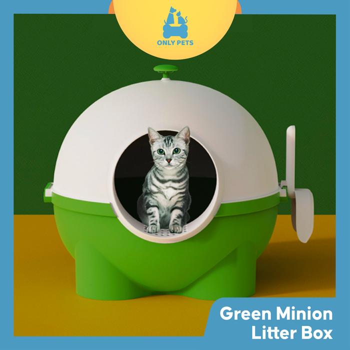 Promo ONLY PETS Minion Cat Litter Box Toilet Kucing Tertutup Bentuk Kapsul Cicil 0% 3x - Jakarta ...